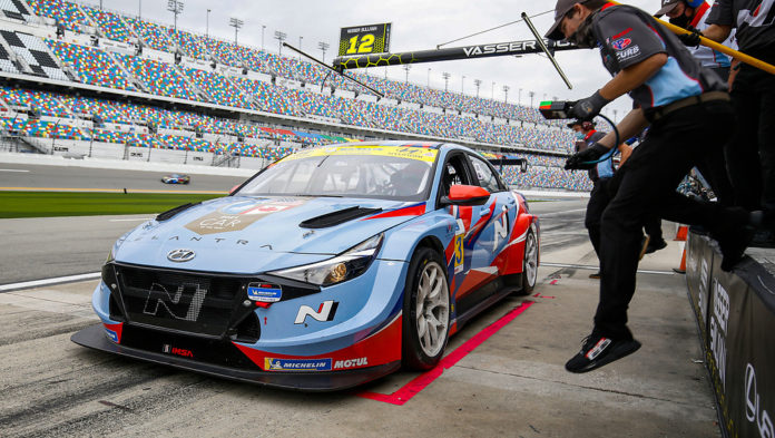 In pictures: New Hyundai Elantra N TCR on track at Daytona ...